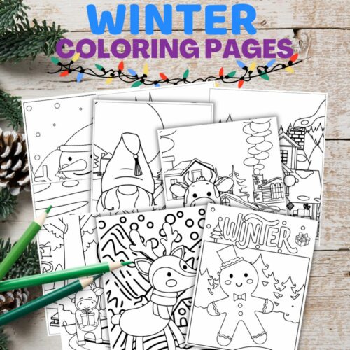 Winter Coloring Pages,Winter mindfulness stress relief | Made By Teachers