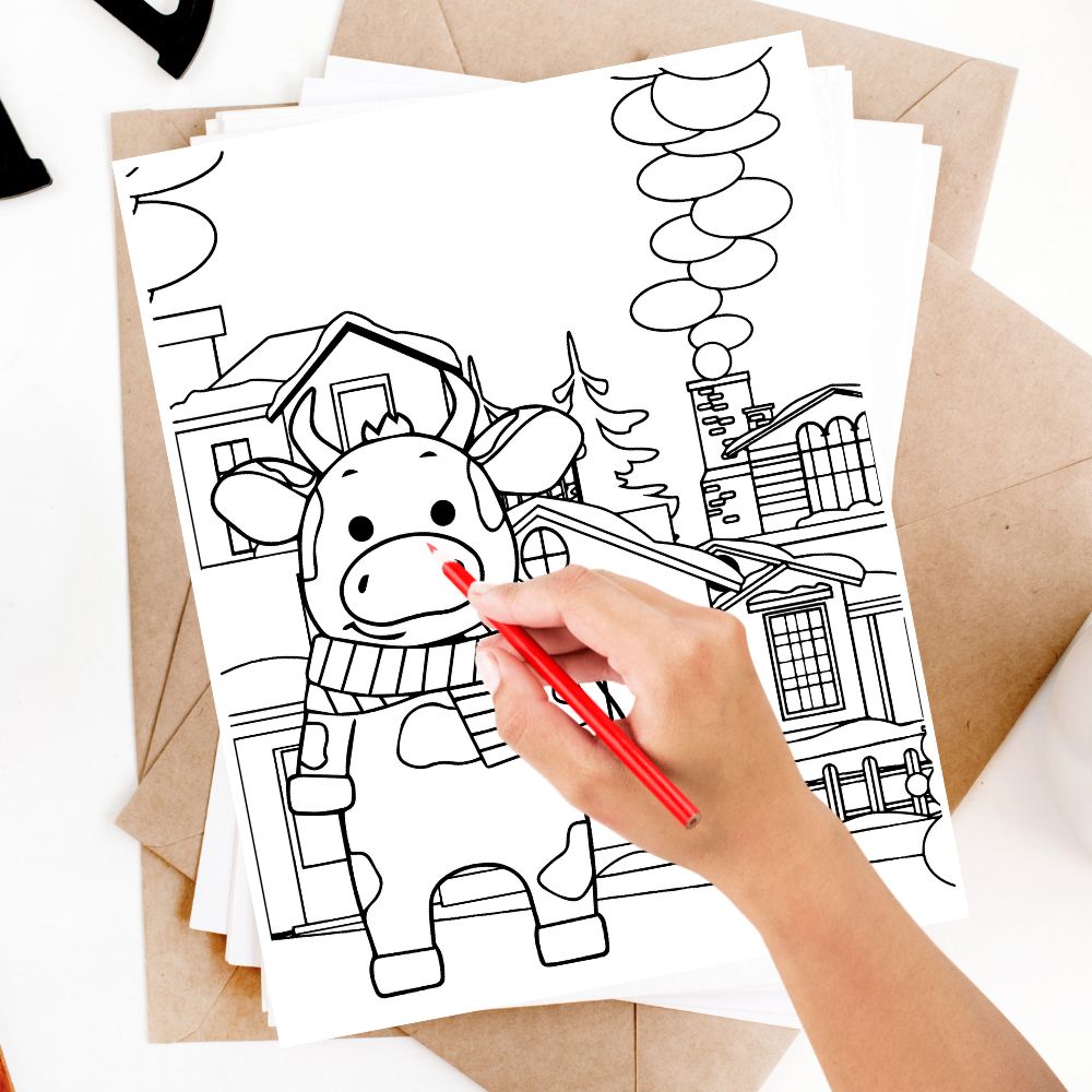 Winter Coloring Pages,Winter mindfulness stress relief | Made By Teachers