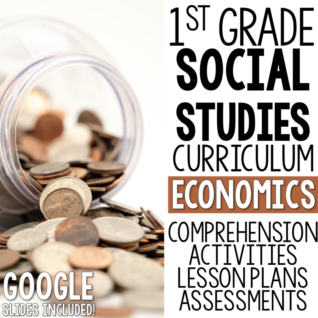 1st Grade Social Studies Economics Curriculum Google Slides | Made By ...