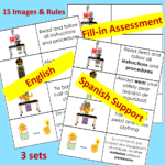 ESL Biology Lab Safety Rules Matching Cards for Spanish Speakers | Made ...