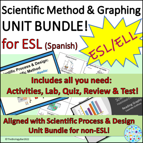 ESL Scientific Method, Process and Graphing Unit Bundle | Made By Teachers
