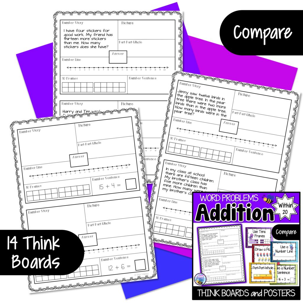 Addition Word Problems Within 20 | Bundle | Made By Teachers