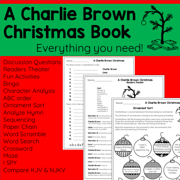 Charlie Brown Christmas Book Read Aloud – Christian – No Prep | Made By ...