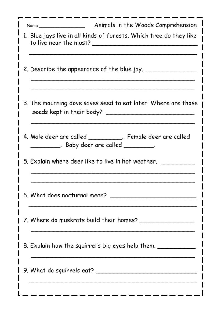 Stranger in the Woods Reading Comprehension | Made By Teachers