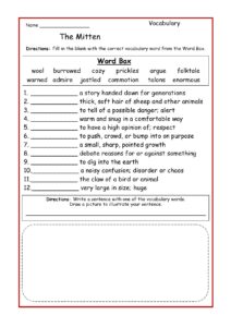 The Mitten Reading Comprehension | Made By Teachers