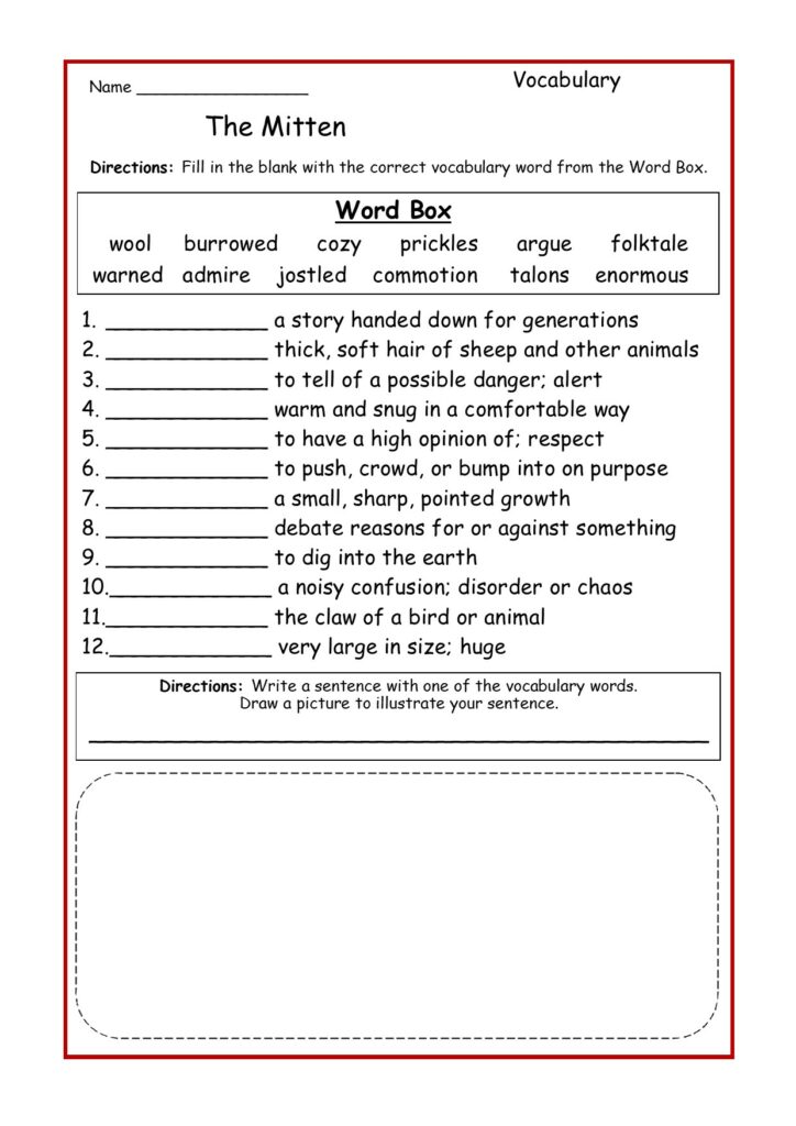 The Mitten Reading Comprehension | Made By Teachers