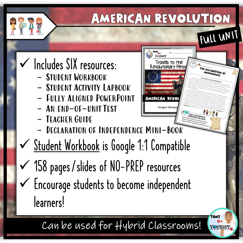 American Revolution Unit: Causes & More! (Readings, Lapbook, PowerPoint ...