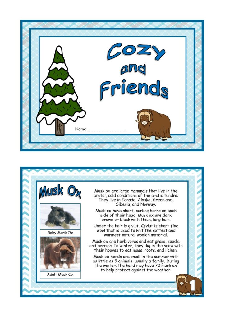 Cozy-Arctic Animals Comprehension Main Idea Retell Vocabulary | Made By ...