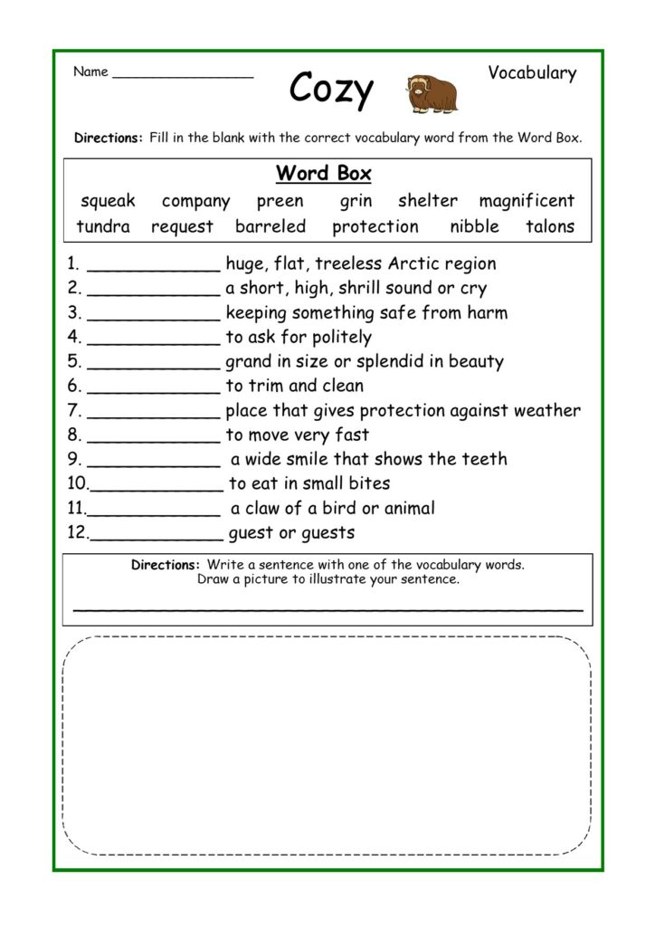 Cozy-Arctic Animals Comprehension Main Idea Retell Vocabulary | Made By ...