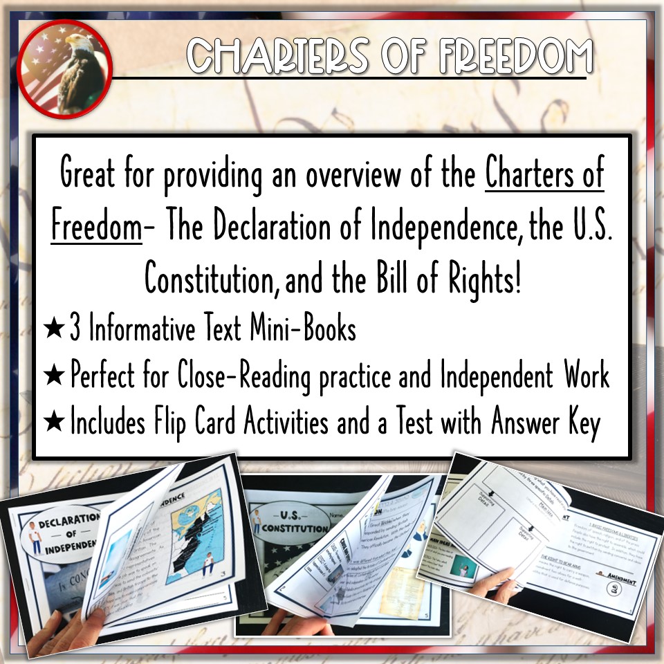 Declaration, Constitution, & Bill of Rights: Mini-Books & Activities ...