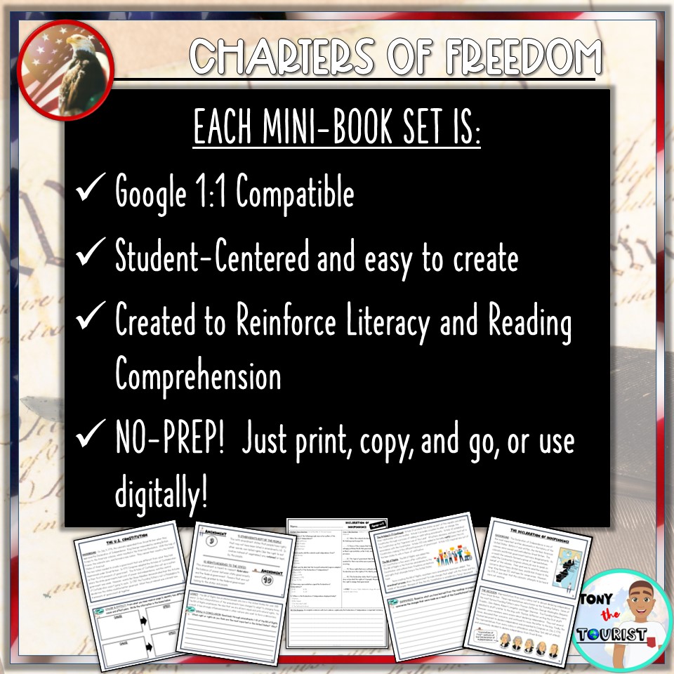 Declaration, Constitution, & Bill of Rights: Mini-Books & Activities ...