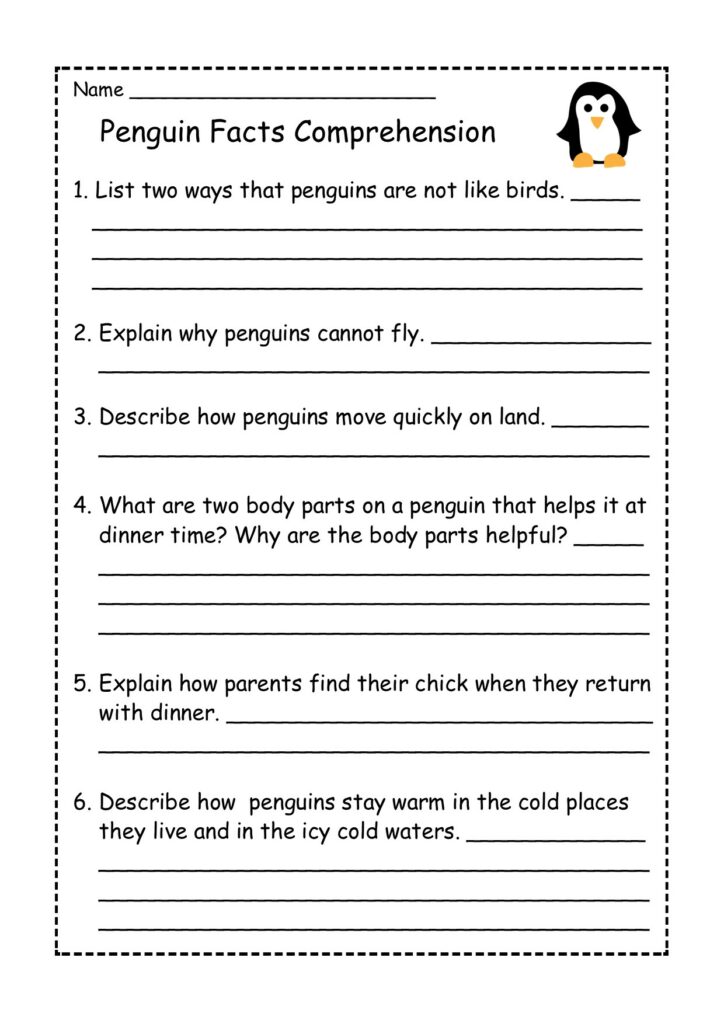 Penguin Facts Reading Comprehension Passage | Made By Teachers