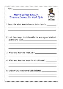 Martin Luther King Jr. Mini Book Reading Comprehension | Made By Teachers