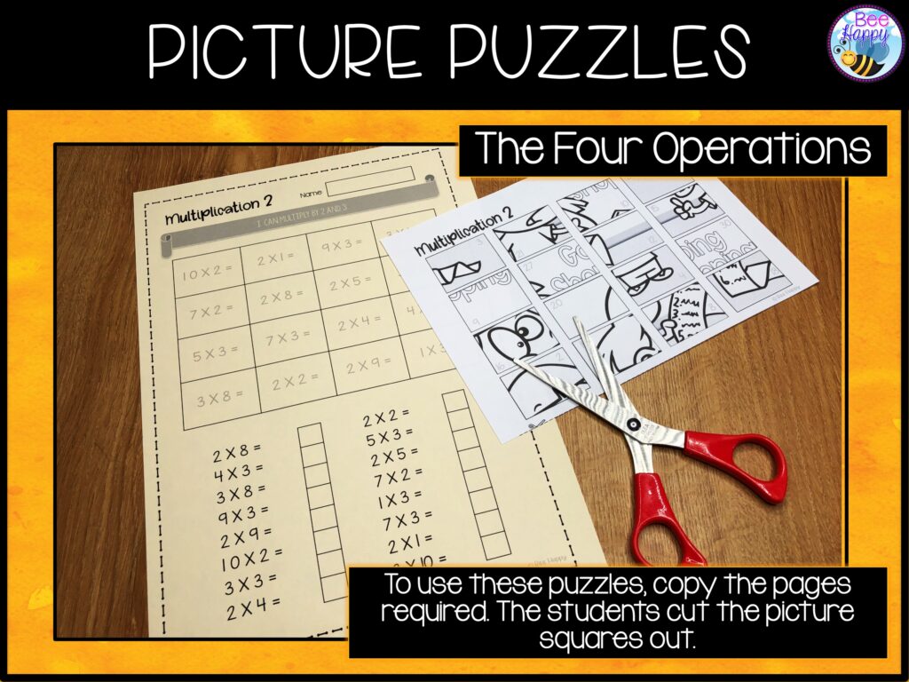 Math Picture Puzzles | Four Operations | Made By Teachers