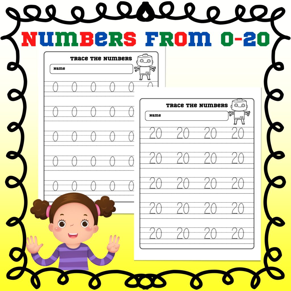 Trace and Write Alphabet Letters and Numbers Formation, Handwriting ...