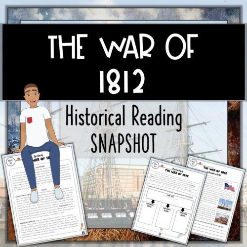 War of 1812- Reading Passages, Skills Tasks & Assessment: NO-PREP ...