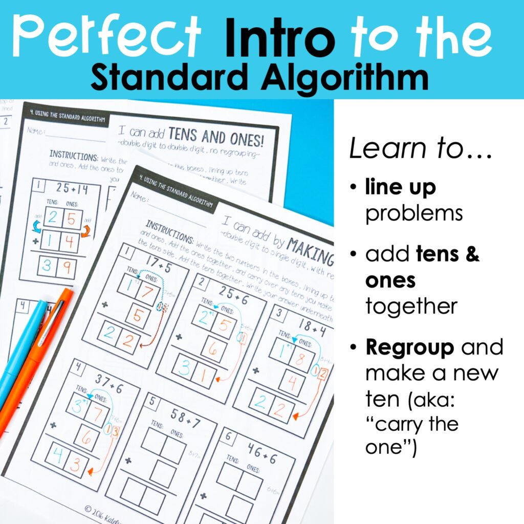 2 Digit Addition with Regrouping Worksheets - First Grade Math ...