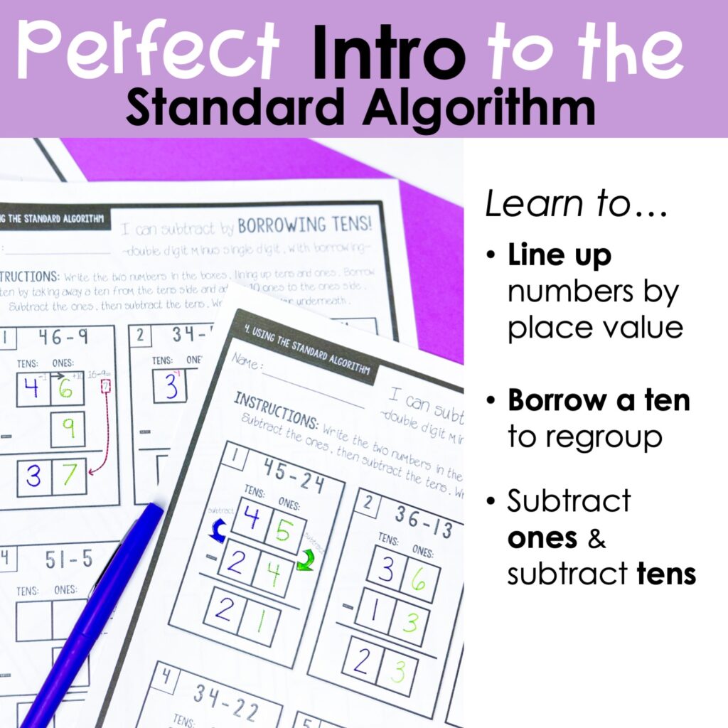 2 Digit Subtraction with Regrouping Worksheets - First Grade ...