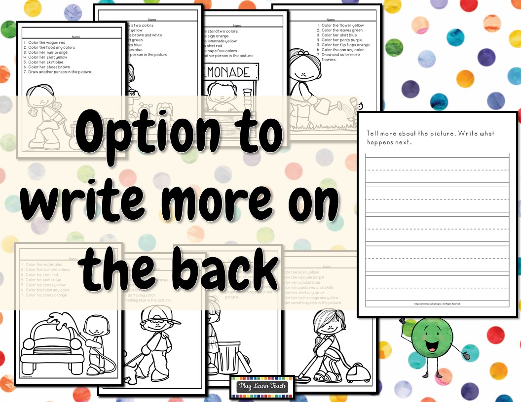 Following Directions | Listening and Reading Comprehension | Made By ...