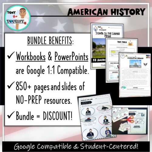 American / US History Social Studies BUNDLE- No Textbook Needed! | Made ...