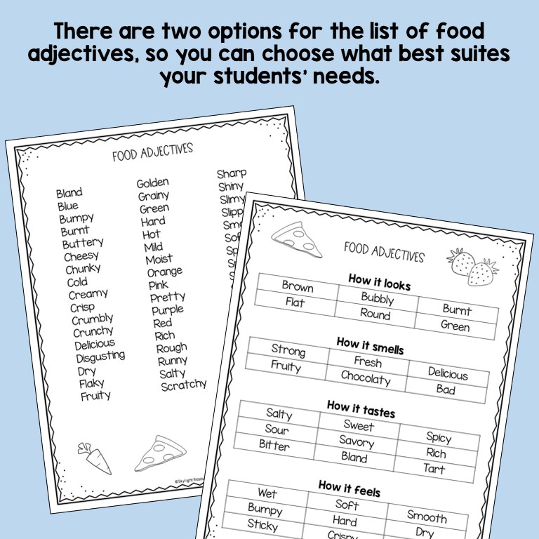 Write Like a Food Critic Food Science Activity for K - 2nd Grade | Made ...