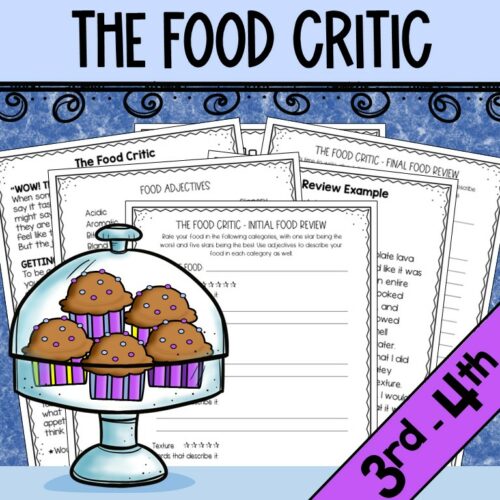 Write Like a Food Critic Food Science Activity for 3rd - 4th Grade ...