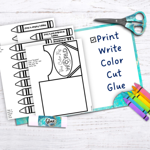 Valentine's Card Craft | You Color My World Multi Occasion Card Craft ...