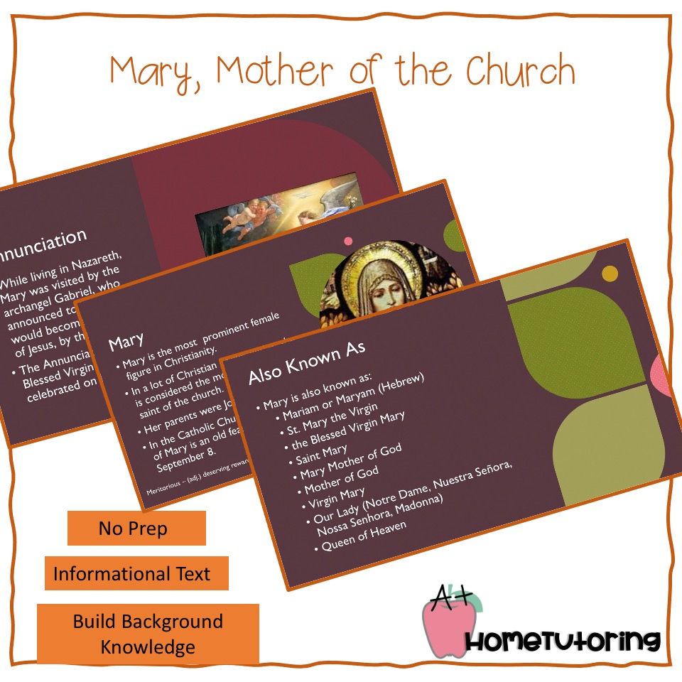 Mary, Mother of the Church PowerPoint Presentation | Made By Teachers