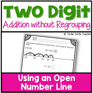 2-Digit Addition without Regrouping Using an Open Number Line | Made By ...