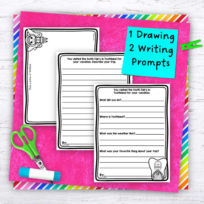 Tooth Fairy House Dental Craft and Prompts | Made By Teachers