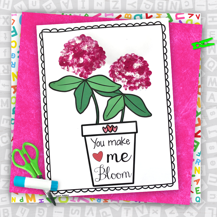 Vermont Red Clover Craft for Mother's Day Valentine's Teacher ...