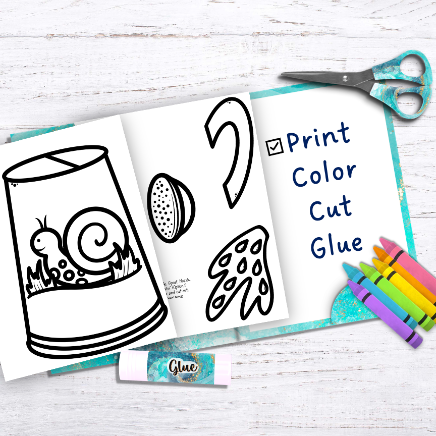 Watering Can Spring Craft with Optional Writing Prompts | Made By Teachers
