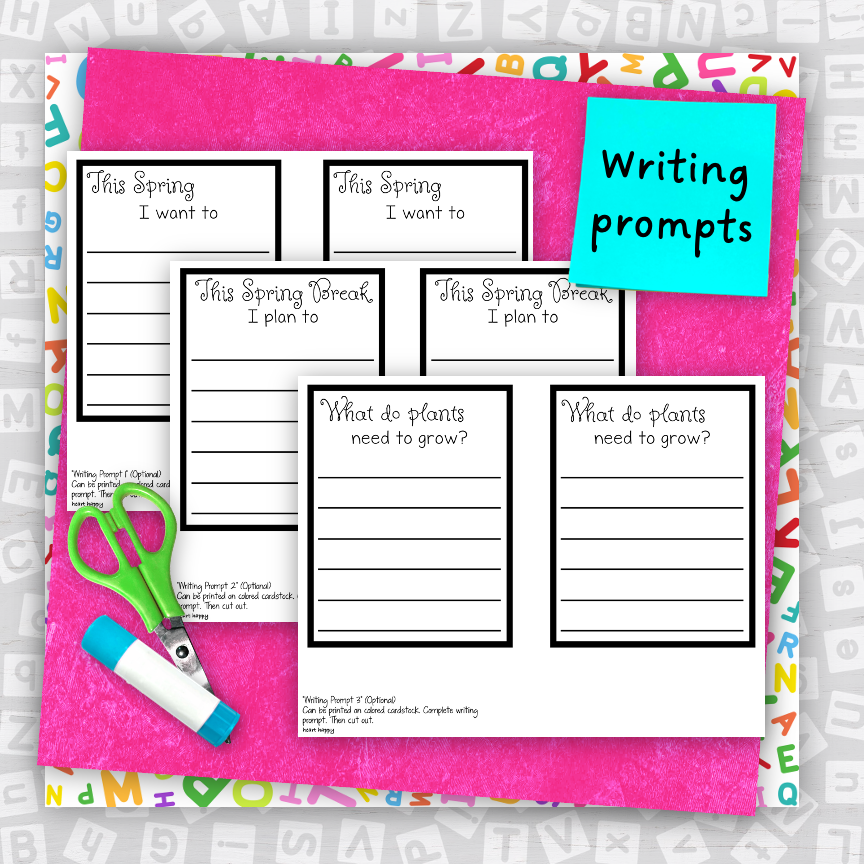 Watering Can Spring Craft with Optional Writing Prompts | Made By Teachers