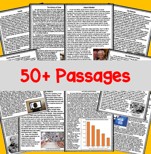 6th Grade Reading Informational Text: The Bundle! | Made By Teachers