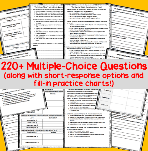 6th Grade Reading Informational Text: The Bundle! | Made By Teachers