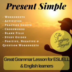 Present Simple - ESL Grammar Worksheet for Language Learners | Made By ...