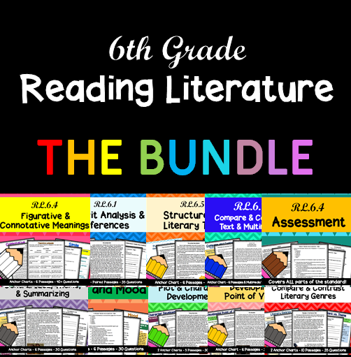 6th Grade Reading Literature: The Bundle! | Made By Teachers