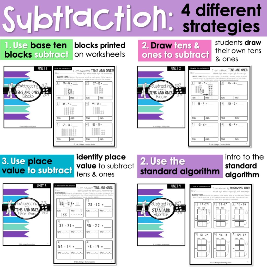 2 Digit Addition and Subtraction with Regrouping Worksheets | Made By ...
