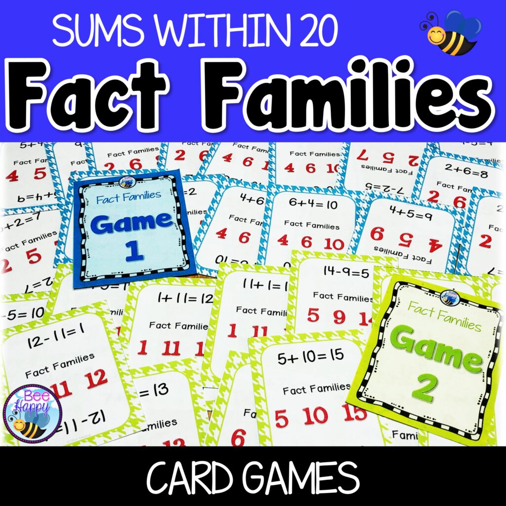 Fact Families Game | Sums Within 10 and 20 - Made By Teachers