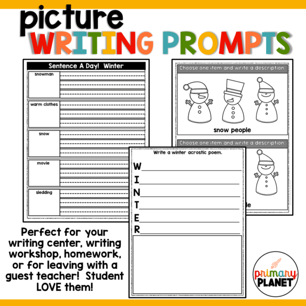 Winter Writing Prompts for Kids - January Creative Writing Prompts for ...