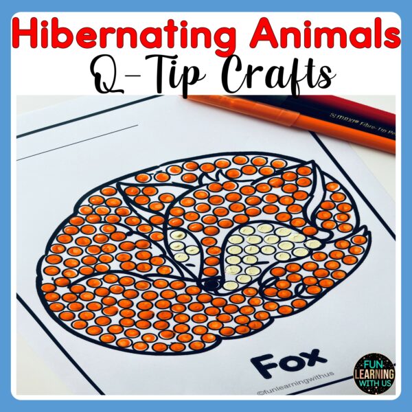 Hibernating Animals Q Tip Painting | Animal That Hibernate in Winter ...