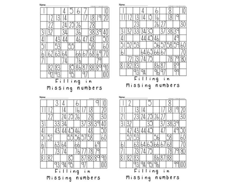 Counting to 100 Workbook, Counting to 100 Worksheets, Counting ...