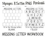 Missing Letters Worksheet, ABC Worksheet, Printable Worksheets ...
