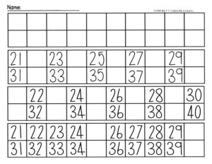 1st grade Worksheets, Missing Numbers Worksheets, Kindergarten ...