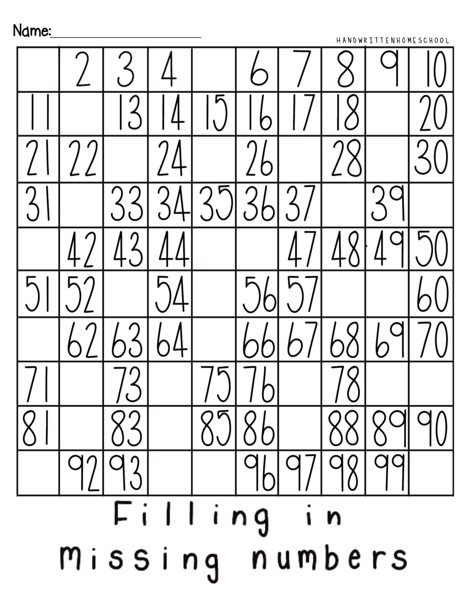 1st grade Worksheets, Missing Numbers Worksheets, Kindergarten ...