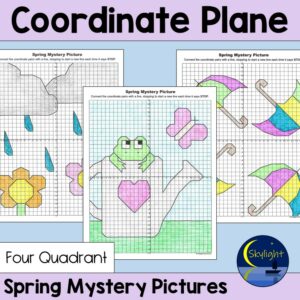 Spring Coordinate Plane Graphing Pictures - Four Quadrant | Made By ...