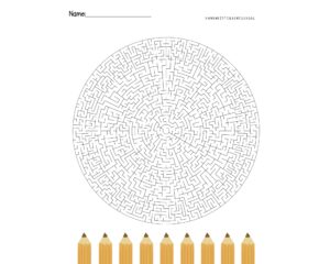 23 Mazes, Printable Mazes, Standard Maze Worksheets,Maze Worksheets, K ...