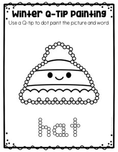 Winter Q-Tip Dot Painting Activity | Fine Motor Skills Practice - Made ...