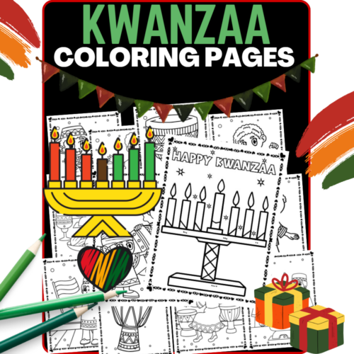 Happy Kwanzaa Coloring Pages ,December Activities for Kids - Made By ...
