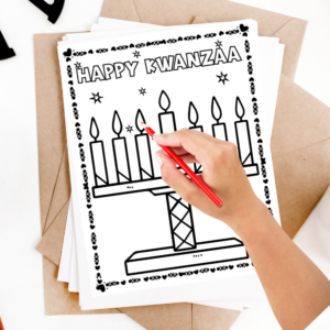 Happy Kwanzaa Coloring Pages ,December Activities for Kids - Made By ...